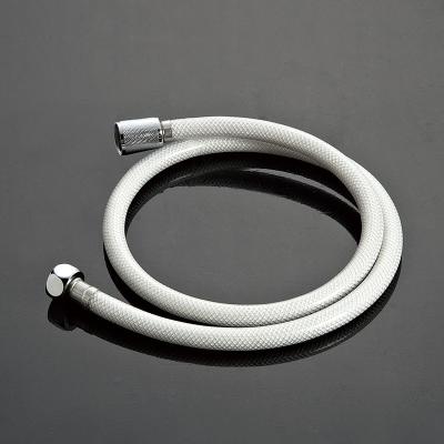 China Flexible Braided PVC Shower Hose 1-2 Meters with 360° Brass Nuts, 10Bar Pressure & 90°C Temperature Resistance for sale