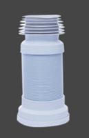 China INOVI E06 Plastic Extensible WC Pan Pipe Connector with Metalic Reinforcement 4-inch P-Trap Toilet Drainage for sale