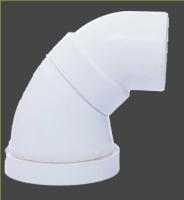 China 45 Degree WC Pan Connector 4in Flexible Toilet Waste Pipe for Cistern for sale