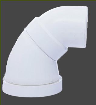 China 45 Degree WC Pan Connector 4in Flexible Toilet Waste Pipe for Cistern for sale