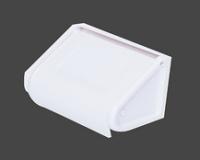 China White Plastic ABS Toilet Paper Holder 142x75mm Wall Mounted Toilet Roll Holder for sale