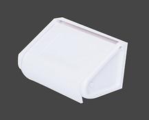 China White Plastic ABS Toilet Paper Holder 142x75mm Wall Mounted Toilet Roll Holder for sale