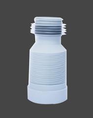 China INOVI E07 4-inch Plastic Extensible WC Pan Pipe Connector 130mm Diameter Without Metallic Reinforcement for sale