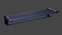 China INOVI HL-V04 Plastic Towel Rack 600mm with Hook - Durable Bathroom Storage Solution for sale