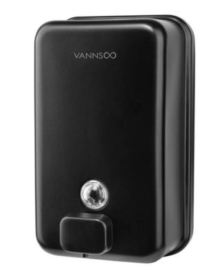 China INOVI ZSH12-1200BF Commercial Wall Mounted Matte Black Soap Dispenser 1200ml 40oz Capacity for sale