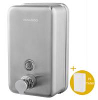 China INOVI Commercial Wall Mount Stainless Steel Foam Soap Dispenser 37OZ 1100ml with Anti-Corrosion Lining and Lock Security for sale
