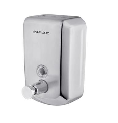 China INOVI ZSH2-500ABF 500ml Stainless Steel Commercial Soap Dispenser with Lock Design and Anti-Corrosion Pump for sale