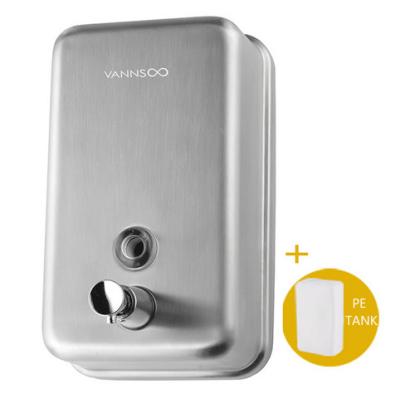 China INOVI ZSH4-1200BFT Heavy Duty 1100ml Stainless Steel Soap Dispenser with 500,000+ Press Pump for sale