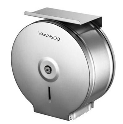 China INOVI 9 Inch Commercial Stainless Steel Toilet Paper Dispenser 304 Grade Large Capacity for sale