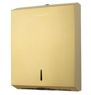 China INOVI Stainless Steel Heavy Duty Wall Mounted Paper Towel Dispenser 400 Capacity for sale