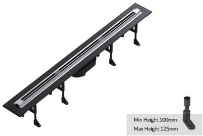 China INOVI DIY Length Adjustable Height Shower Drain 350mm to 1300mm Range Plastic Vertical Outlet for sale