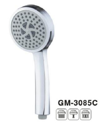 China INOVI Roundface Hand Shower with Touch Button - 3 Spray Functions, G 1/2 Inlet, Polished Chrome Finish for sale