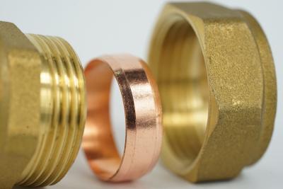 China INOJY6000 Series Forged Brass Compression Pipe Cap with Copper Core 30-90℃ Temperature Range BS864-2 Standard for sale