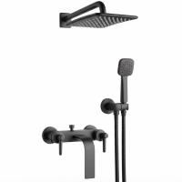China INOVI Gunmetal Finish Faucet with Head Shower and Hand Shower Combo - 5-Year Warranty, Ceramic Cartridge for sale