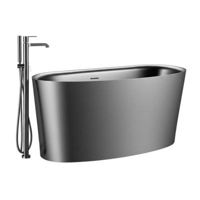 China INOVI Brass Faucet with Head Shower and SPA Waist Jet - 5-Year Warranty, Gunmetal/Chrome/White Finishes for sale