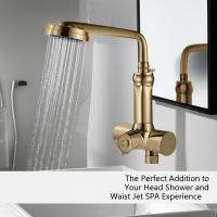 China Chrome Thermostatic Shower Set Temperature Memory Lock Water-Saving Pause with Eco Brass Fixture for sale