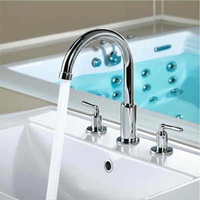 China INOVI Brass Bathroom Faucet with Hand & Head Shower, Waist Jet SPA - 5-Year Warranty, Chrome/Gunmetal/White Finishes for sale