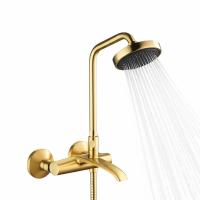 China Brass Faucet with Hand Shower and Head Shower Chrome Gunmetal White 5 Year Warranty for sale
