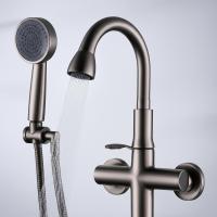 China Customizable Brass Faucet with Gunmetal Finish Hand Shower and Waist Jet SPA 5 Year Warranty for sale