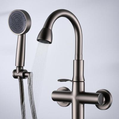 China Customizable Brass Faucet with Gunmetal Finish Hand Shower and Waist Jet SPA 5 Year Warranty for sale