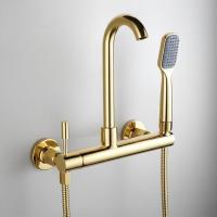 China Brass Faucet with SPA Waist Jet and Hand Shower Chrome Gunmetal White 5-Year Warranty for sale