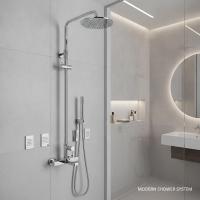 China Chrome Finish Faucets Featuring Head Shower and SPA Waist Jet Ideal for Modern Bathroom Installations for sale
