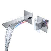 China Concealed Thermostatic Bath Shower Mixer Set Wall Mount Trim Kit Volume Control Diverter Chrome Matt for sale