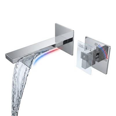 China Concealed Thermostatic Bath Shower Mixer Set Wall Mount Trim Kit Volume Control Diverter Chrome Matt for sale