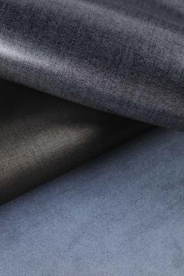China Non Fading Silicone Leather Fabric Pearlescent Powder Denim Brushed Pattern Luggage for sale