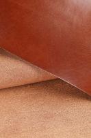 China 130cm Width Silicone Leather Luggage Fabric With Yellow Brown Cloud Pattern for sale