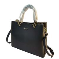 China European And American Fashion Women Leather Handbags Width 14cm Large Capacity for sale
