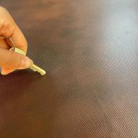 China 1.46mm Long Square Pattern Silicone Leather Fabric Anti - Aging for sale