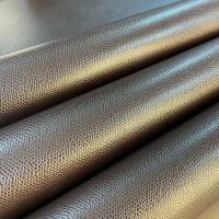 China Wear - Resistant Silicone Leather Fabric Brown Small Stone Pattern Three Sided Straight Tube for sale