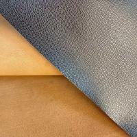 China Wear - Resistant Silicone Leather Fabric Brown Small Stone Pattern Three Sided Straight Tube for sale