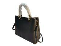 China Ladies Versatile Calf Leather Large Capacity Tote Bag 29cm Length Zipper Pocket for sale