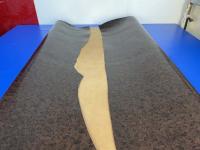 China Crystal Grain Silicone Leather Fabric Dark Brown Delicate Pattern Smooth for sale