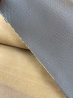 China Small Braided Silicone Leather Fabric Light Brown 130cm Width for sale