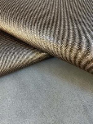 China Gold Meteor Pattern Silicone Leather Fabric Easy To Cut  Wear Resistant for sale