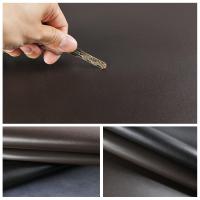 China 125cm Width Silicone Leather Fabric Nappa Texture Long Abrasion Resistance for sale