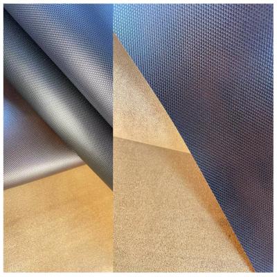 China Eco Napa Grain Pu Artificial Leather Fabric Solvent - Free Silicone Stain Resistant for sale