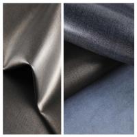 China Anti - Fouling Finished Silicone Leather Fabric Microfiber For Bags And Belts for sale