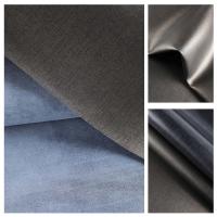 China Anti - Fouling Finished Silicone Leather Fabric Microfiber For Bags And Belts for sale