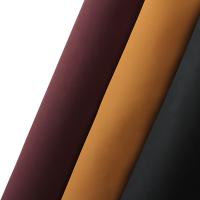 China Pu Leather Skin Soft Leather Artificial Synthetic Black Stretch Leather Fabric For Handbag Belt Material for sale