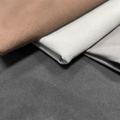 China SGS AZO REACH Artificial Suede Leather Furniture Artificial Pu Material for sale