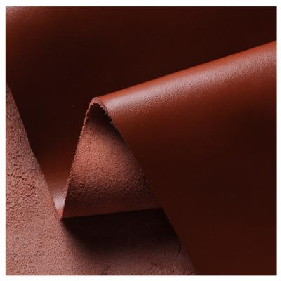 China Brown Red Coated 4SF-26SF PVC Artificial Leather For Upholstery for sale