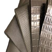 China TGKELL Embossed Coated Microfiber Fabric 90SF PVC Faux Leather for sale