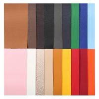 China Width 53'' PU Synthetic Leather Cross Grain Embossed Vegan Leather For Upholstery for sale