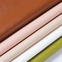China Nappa Pattern PVC PU Faux Leather Fabric 1.2mm Synthetic PU Material for sale