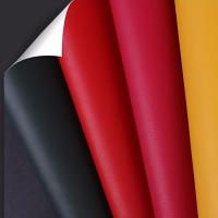 China 1.7-1.8mm Wine Red Pu Synthetic Leather Faux Suede Leather Fabric For Car Seat for sale