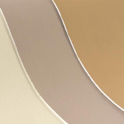 China TGKELL 137cm Width Dull Beige PU Synthetic Leather Customized Colour for sale
